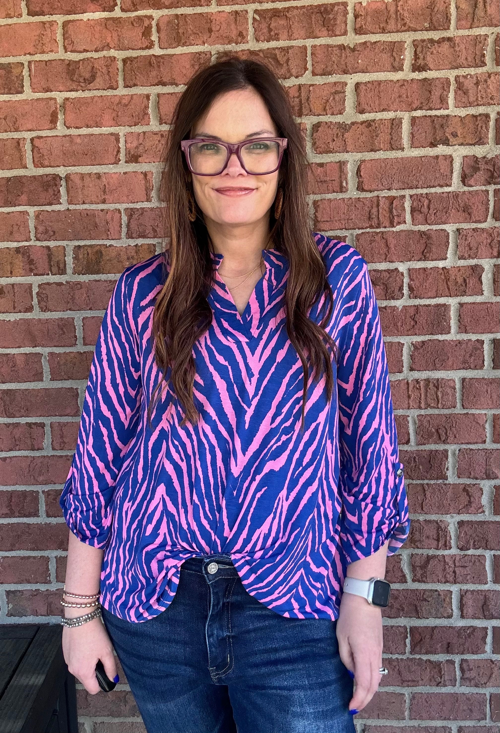 Lizzy-Blue Zebra | The Pearly Peacock