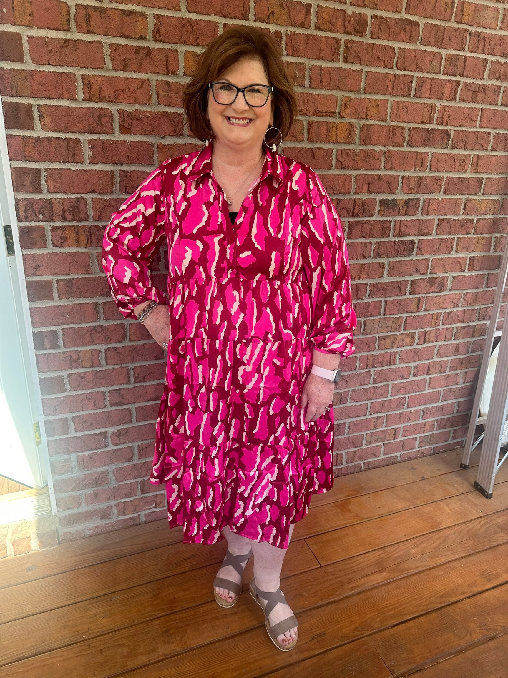 Satin Animal-Magenta | The Pearly Peacock