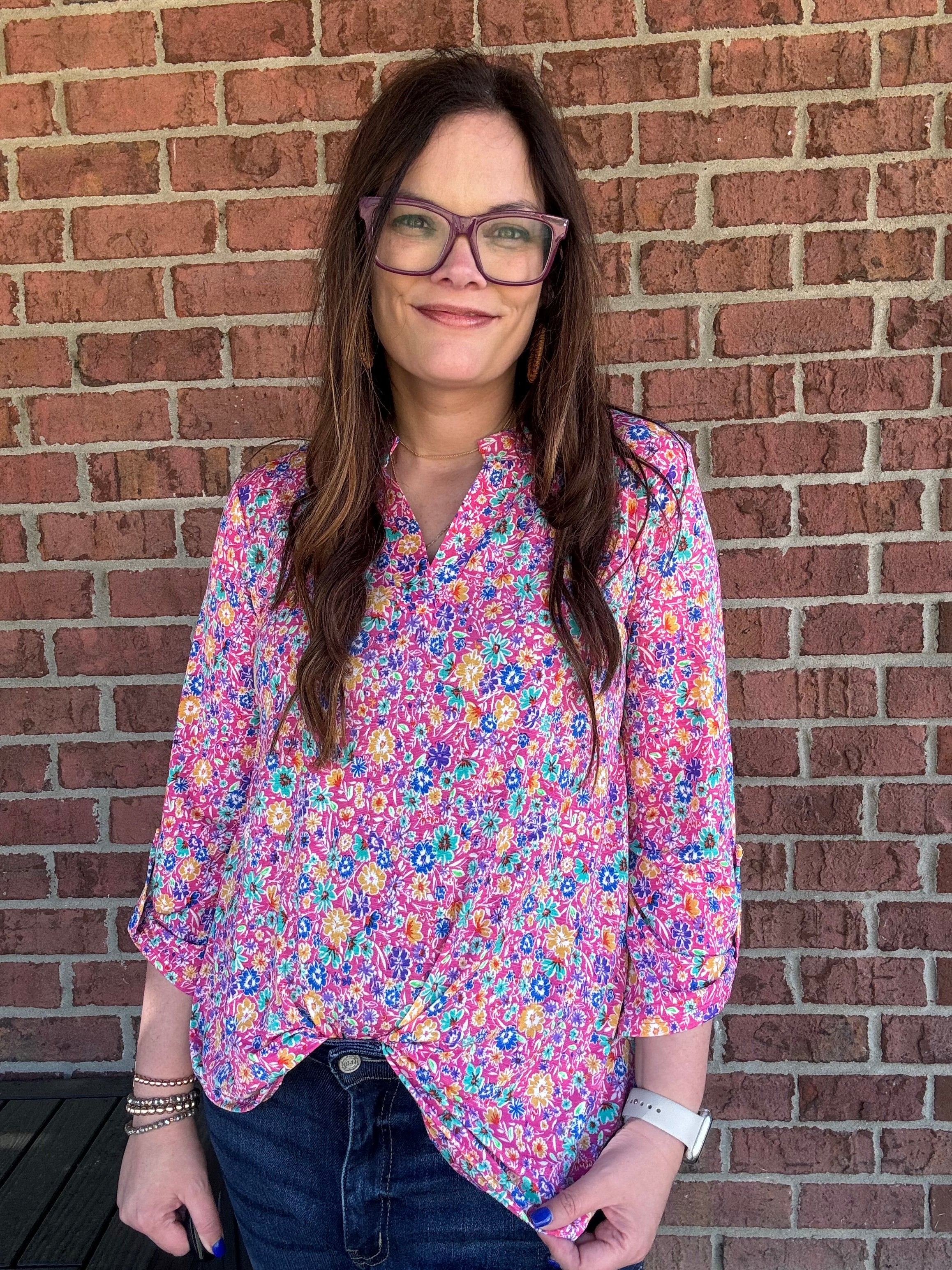 Lizzy-Hot Pink Daisy | The Pearly Peacock